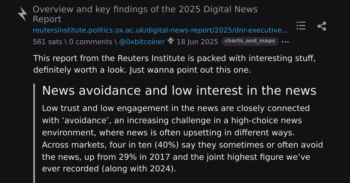 Overview and key findings of the 2025 Digital News Report \ stacker ...
