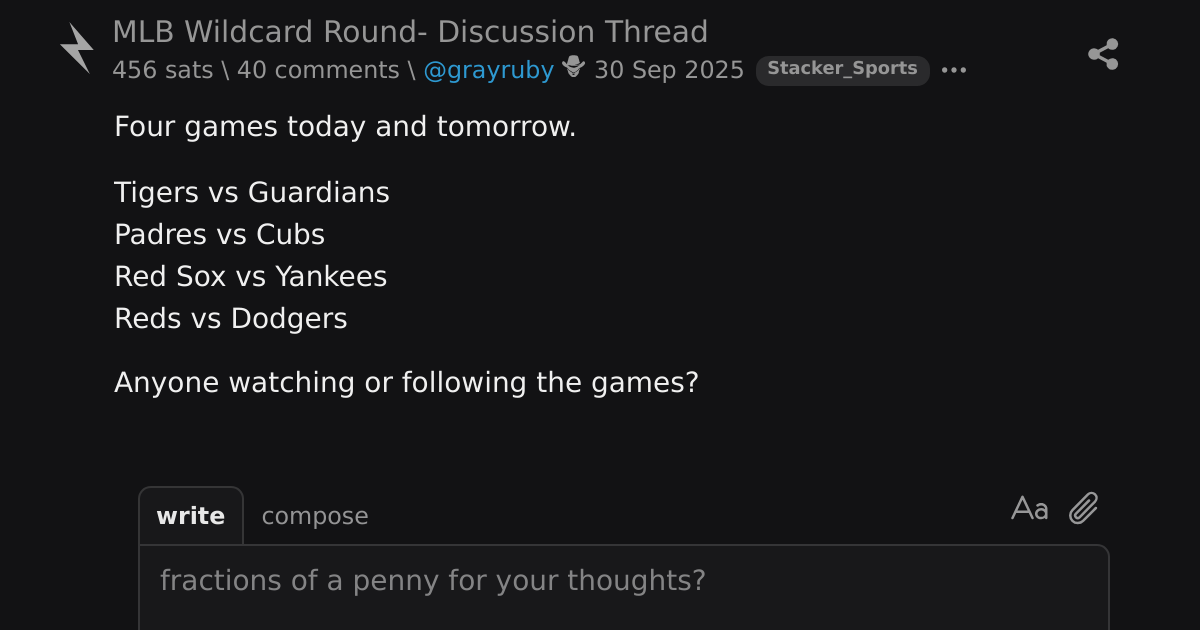 MLB Wildcard Round- Discussion Thread \ stacker news ~Stacker_Sports