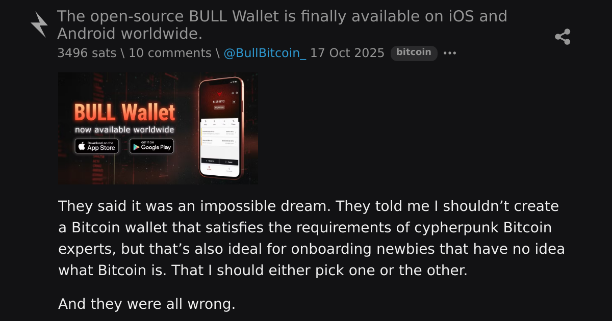 The open-source BULL Wallet is finally available on iOS and Android ...