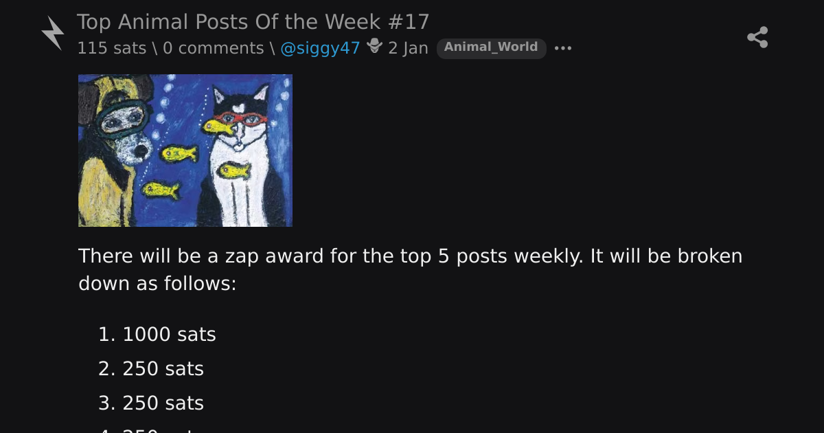 Top Animal Posts Of the Week #17 \ stacker news