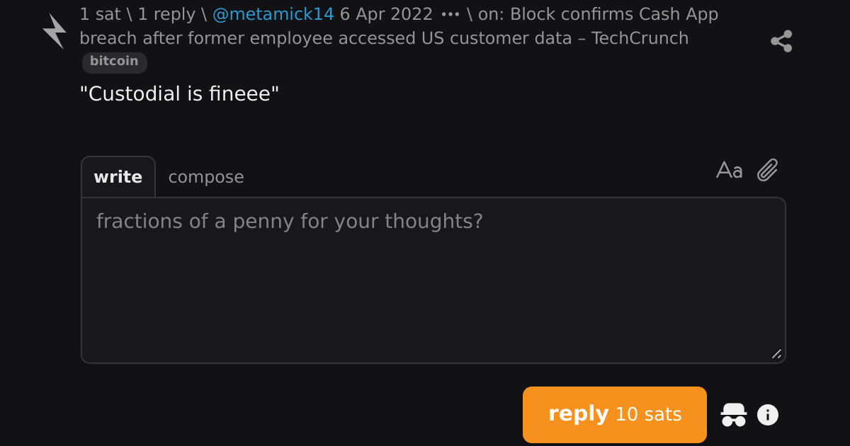 reply on: Block confirms Cash App breach after former employee accessed ...
