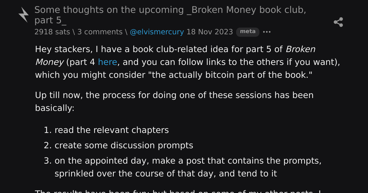 Some thoughts on the upcoming _Broken Money book club, part 5 ...