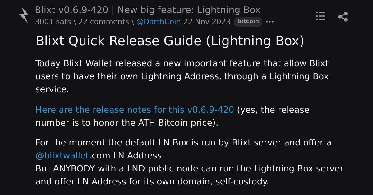 Blixt v0.6.9-420 | New big feature: Lightning Box \ stacker news ~bitcoin
