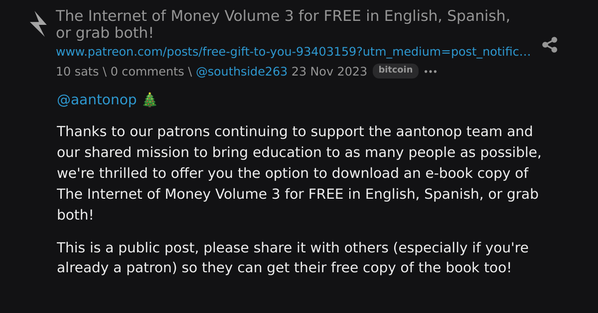 The Internet of Money Volume 3 for FREE in English, Spanish, or grab ...