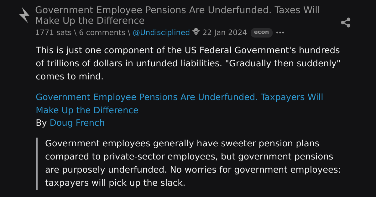 Government Employee Pensions Are Underfunded. Taxes Will Make Up the ...