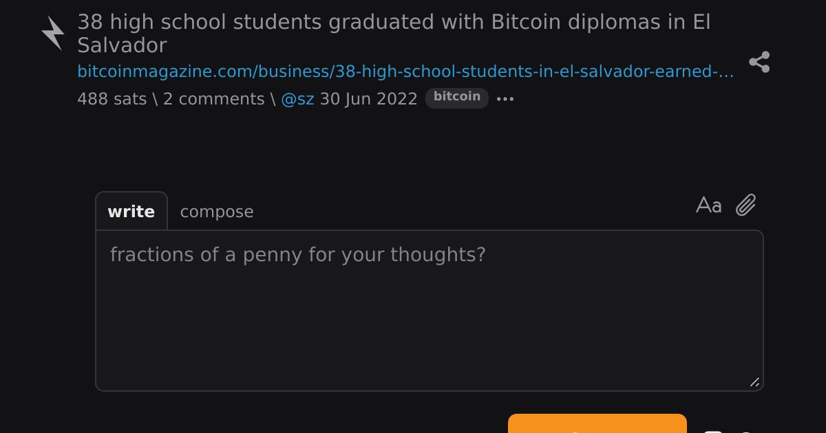 38 high school students graduated with Bitcoin diplomas in El Salvador ...