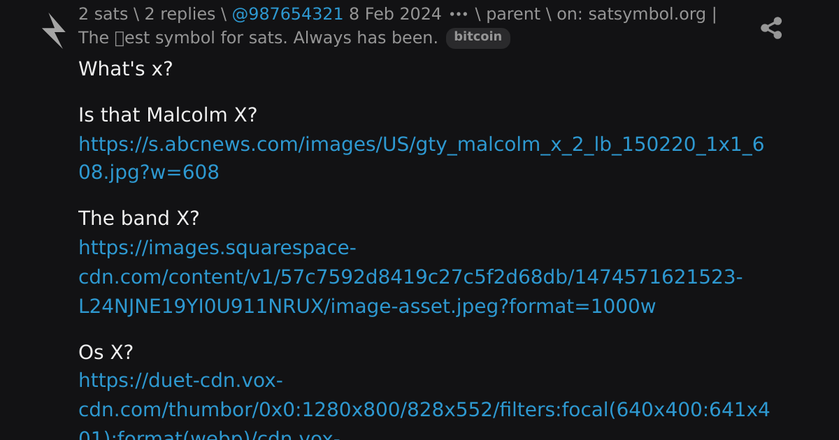 reply on: satsymbol.org | The ₿est symbol for sats. Always has been ...