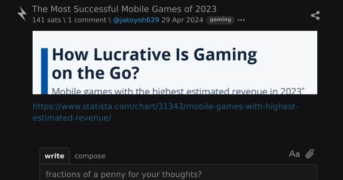 The Most Successful Mobile Games of 2023 \ stacker news ~gaming