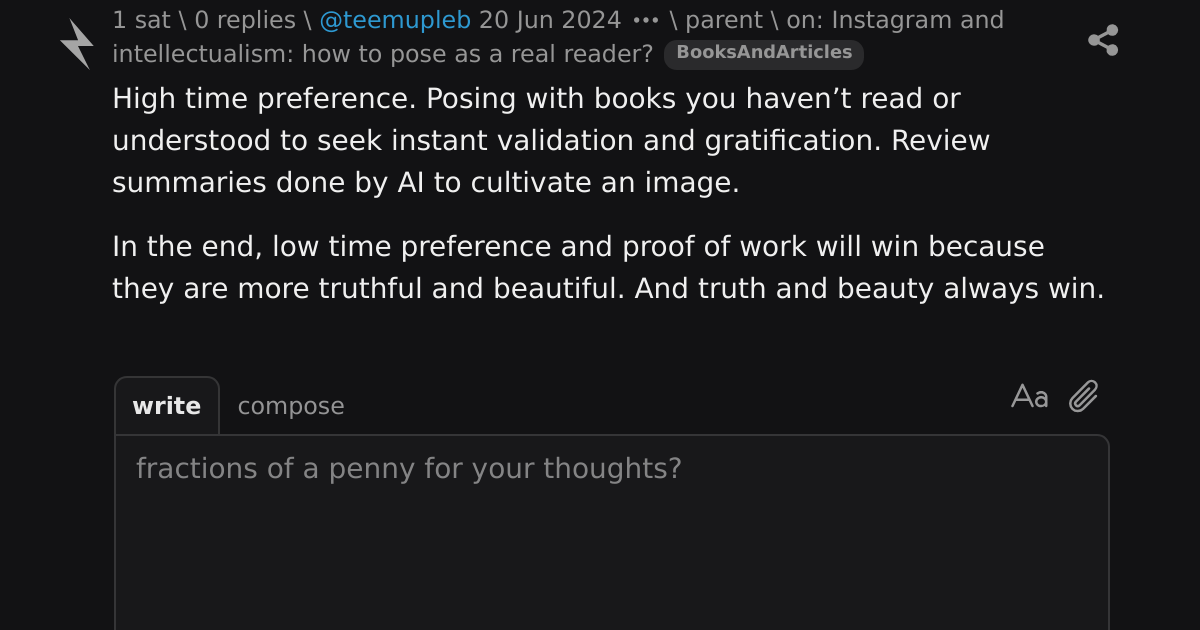 reply on: Instagram and intellectualism: how to pose as a real reader ...
