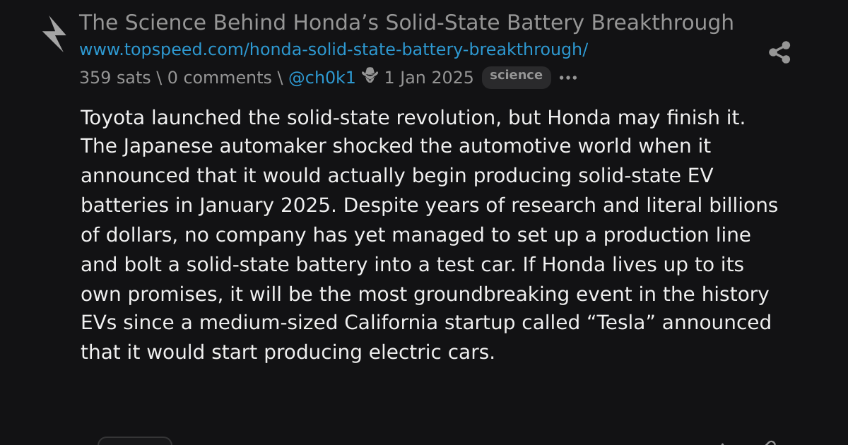 The Science Behind Honda’s Solid-State Battery Breakthrough \ stacker ...