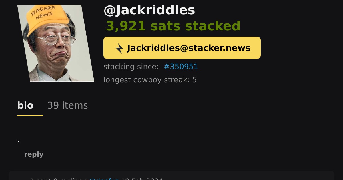 jackriddles \ stacker news